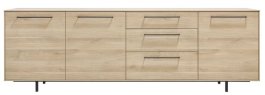 Dressoir Ricco fresh oak melamine, 238x45x78 cm